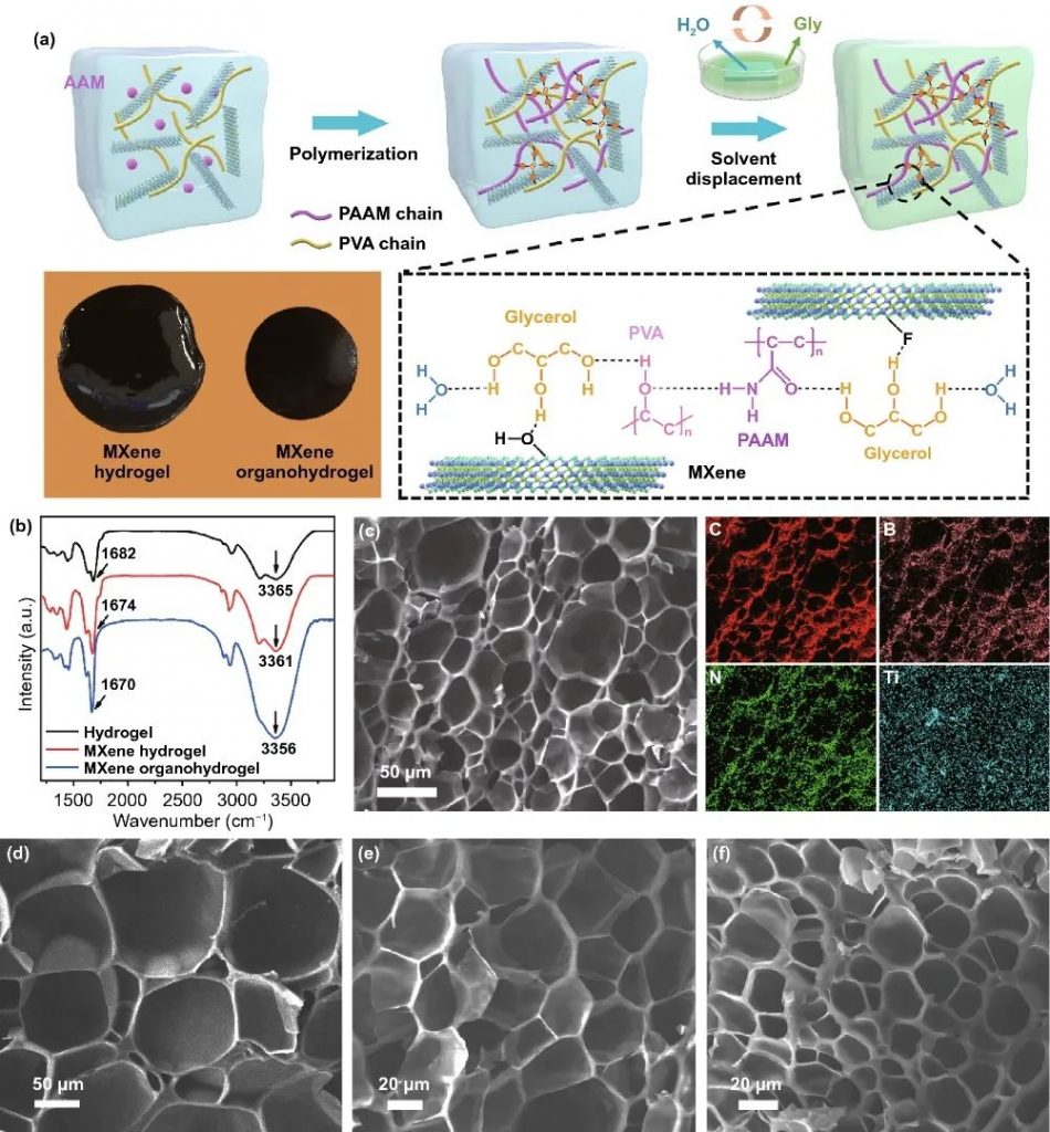 MXene基有机水凝胶电磁屏蔽材料：可拉伸、自修复、抗干燥、耐低温-NMSCI.CN