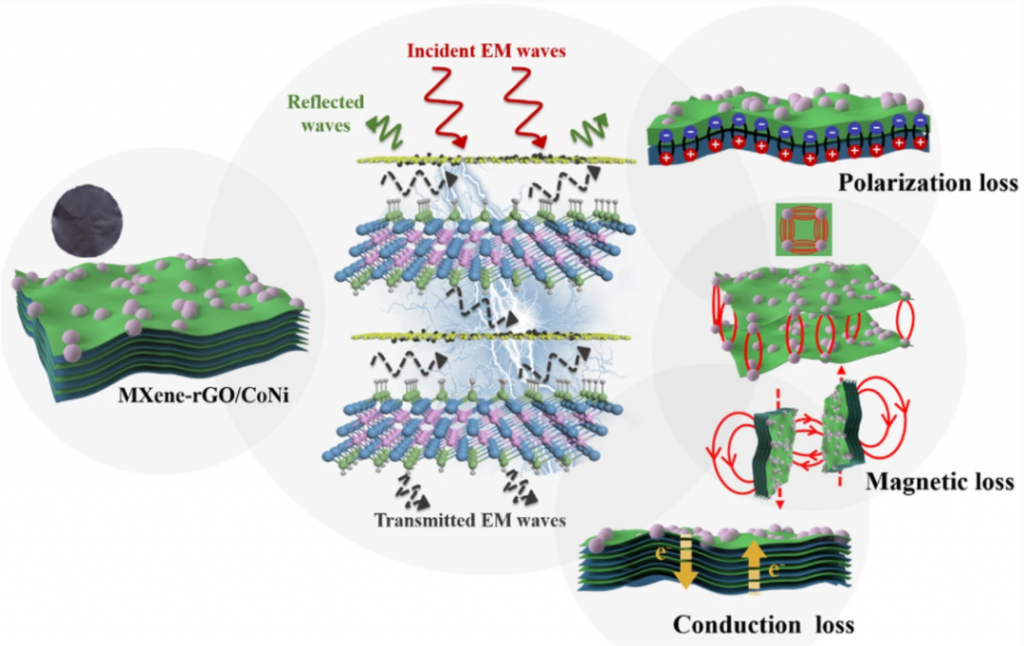 宽频柔性吸波薄膜：连续界面与磁化增强策略组装MXene-rGO/CoNi复合薄膜-NMSCI.CN