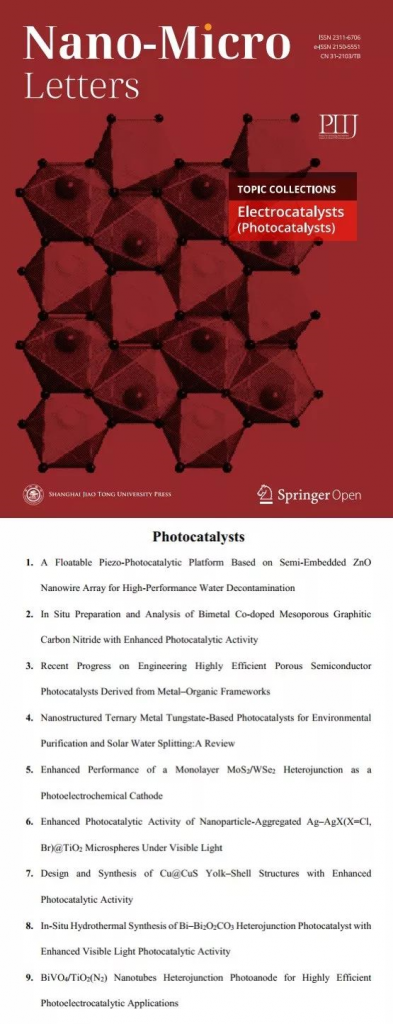 NML新增5个电催化专辑！2019最新版本百度云免费下载！（持续更新中） - Nano-Micro Letters